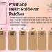 Premade Faux Leather Garment Labels With Heart - Etsy