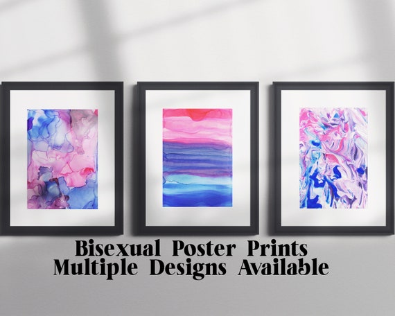 Bisexual Abstract Poster Print - Etsy