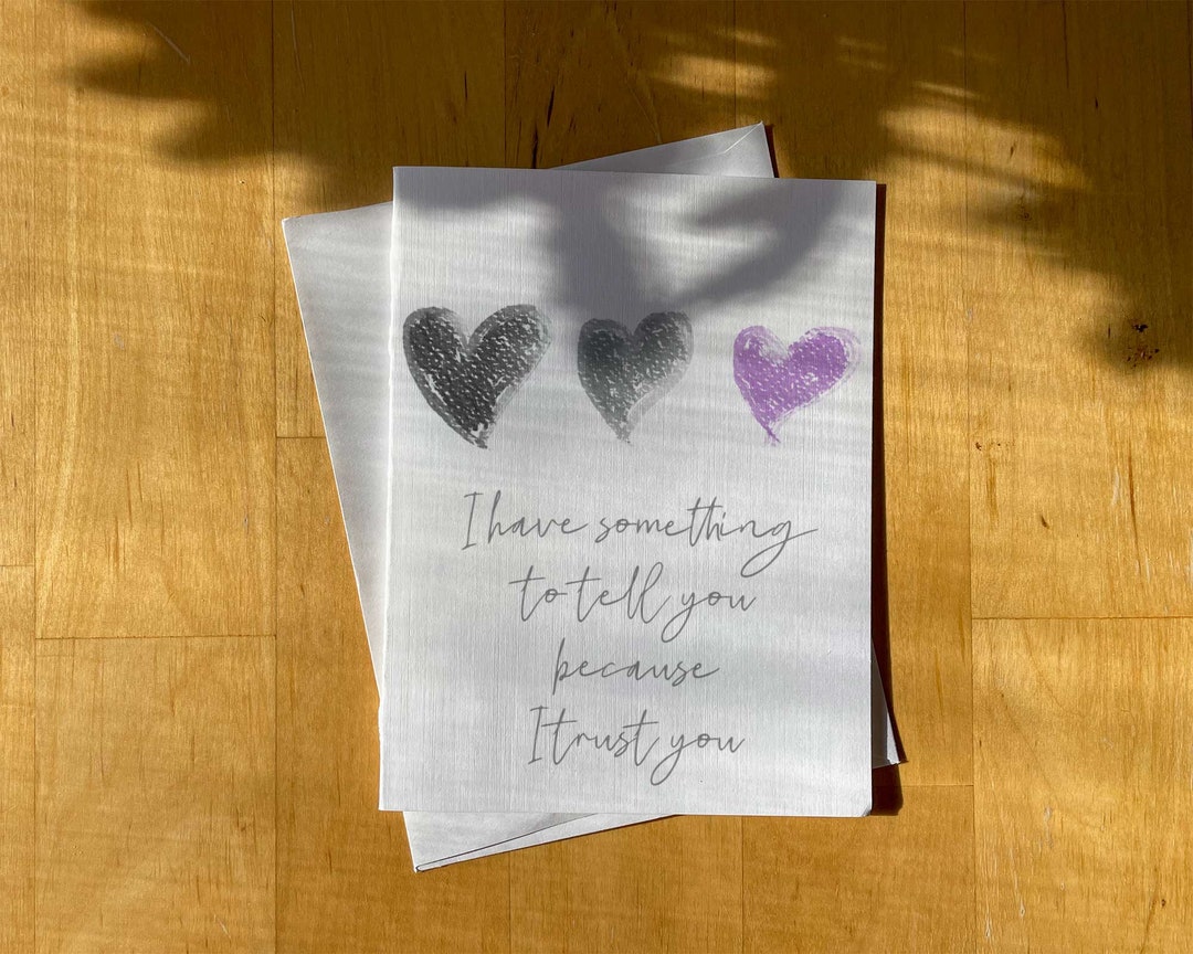 Asexual Coming Out Card - Etsy