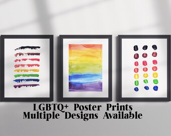 Pride Cat Poster LGBTQ Gift Pride Wall Art LGBTQ Queer Wall Art Pride ...