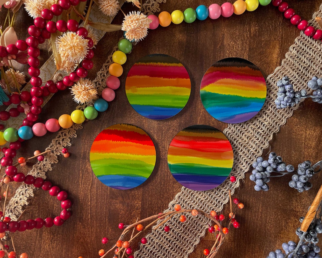 LGBTQ Pride Coasters Set of 4 - Etsy