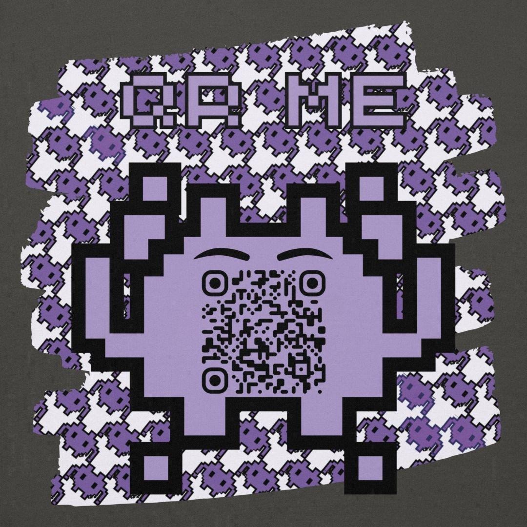 Alien Emoji QR Code Hoodie Gamers...share Your World - Etsy