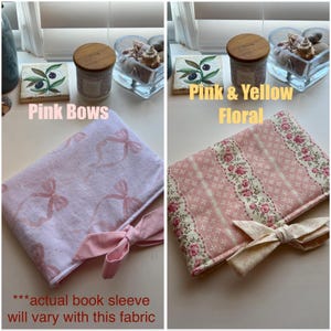 Bow Book Sleeve - Etsy