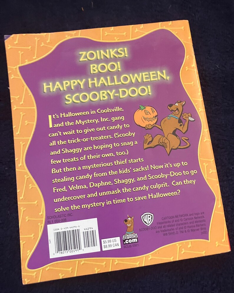 Cartoon Network Scooby-doo and the Trick or Treat Thief - Etsy