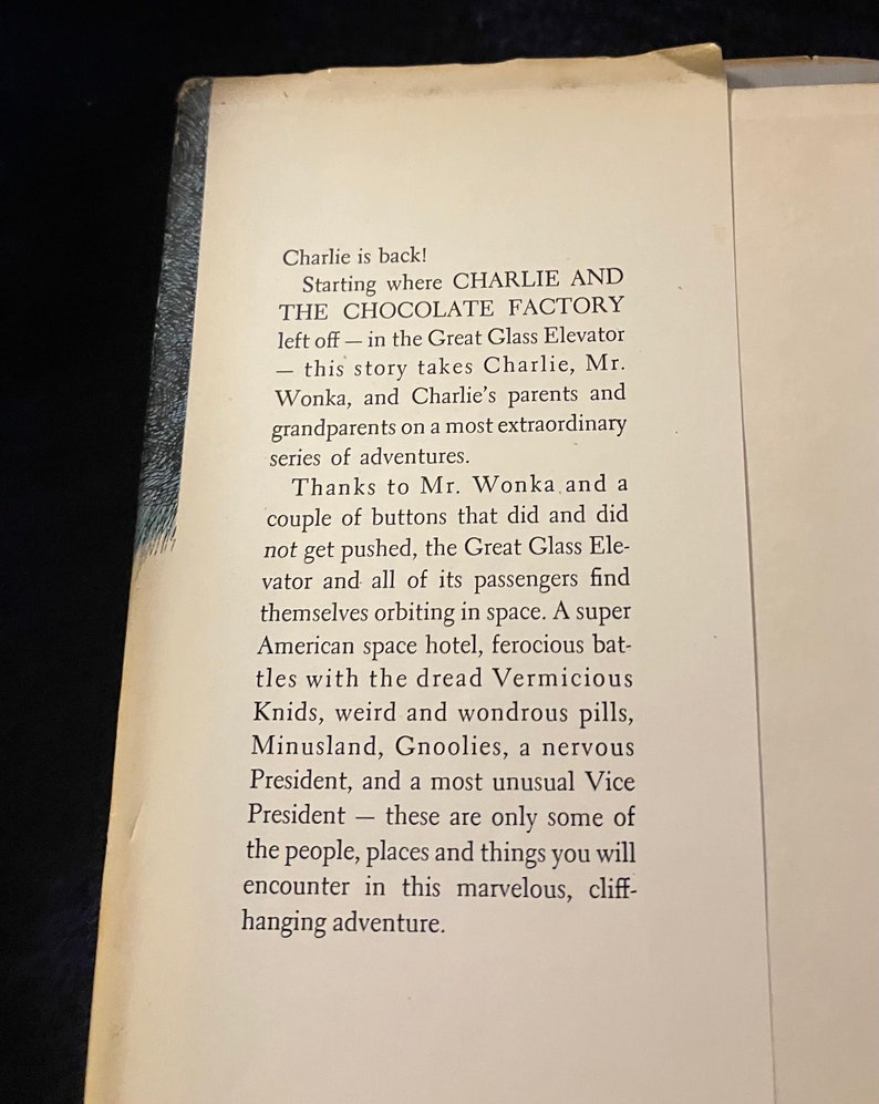 Charlie and the Great Glass Elevator - Etsy