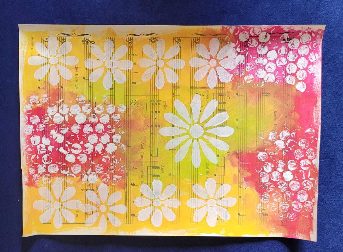 Mixed Media, Collage Paper Kits, Hand Painted Paper - Etsy