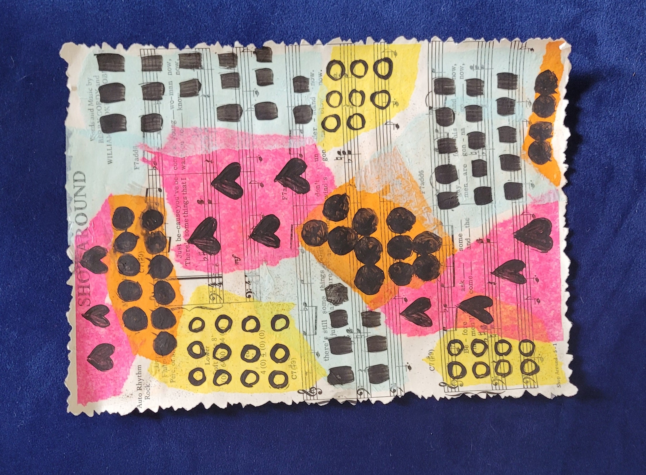 Mixed Media, Collage Paper Kits, Hand Painted Paper - Etsy