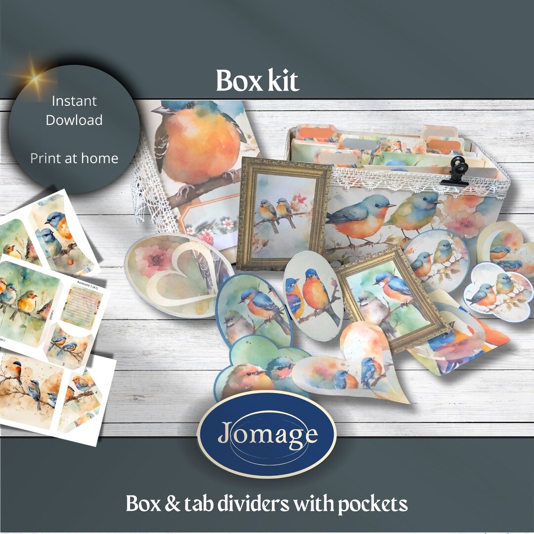 Ephemera Holder Box Kit With Little Junk Journal Fitting in the Box ...