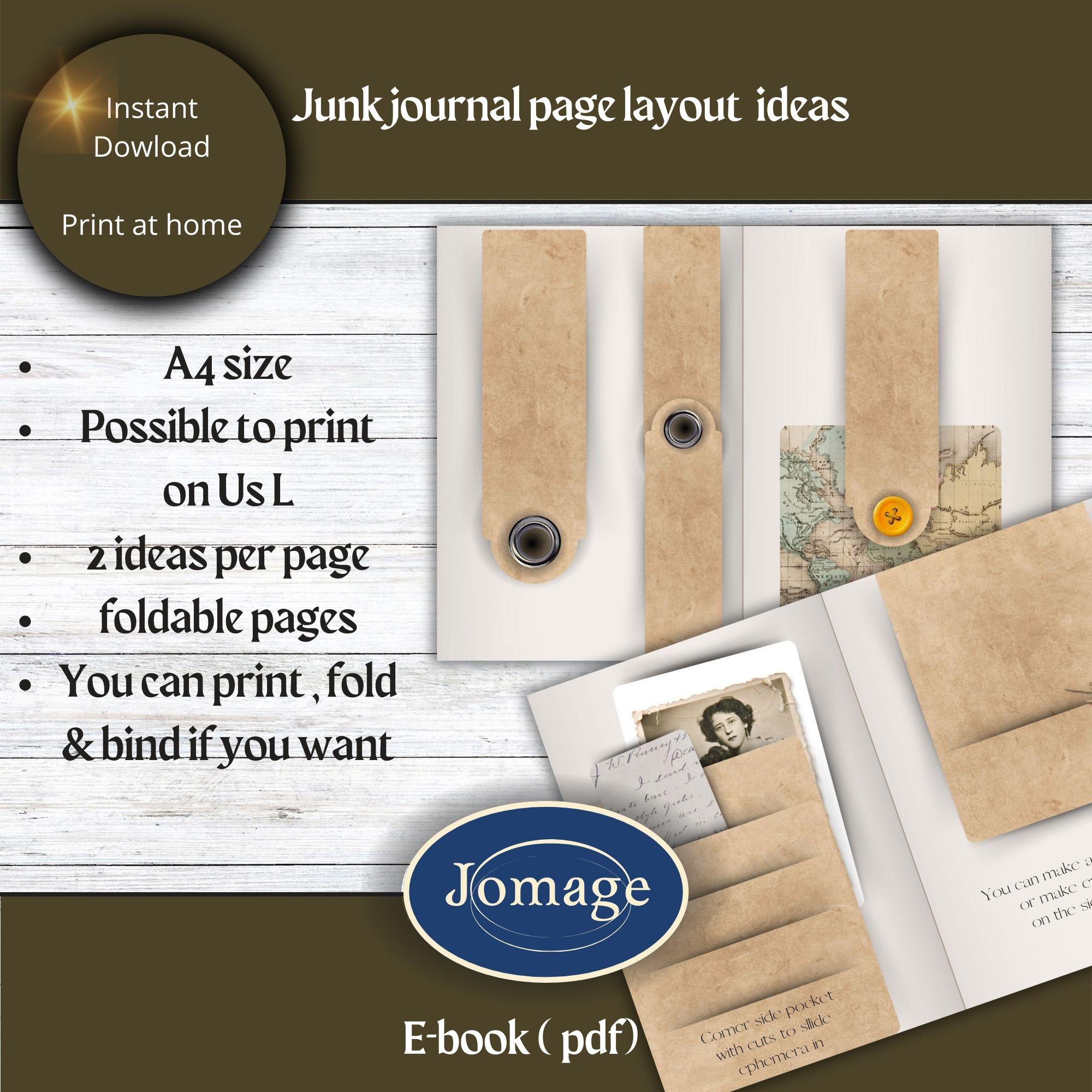 120 Junk Journal Page Layout Ideas for Journal Inspiration DIY - E-book ...