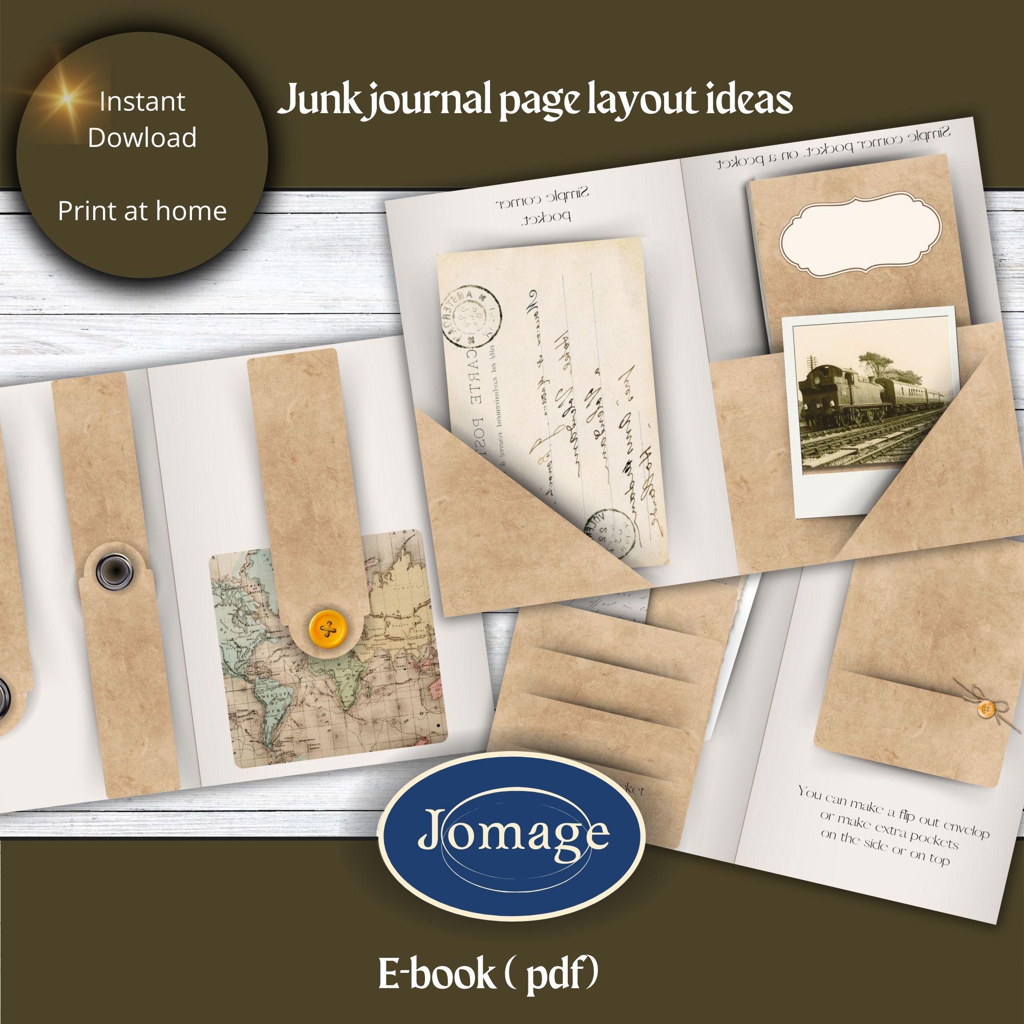 120 Junk Journal Page Layout Ideas for Journal Inspiration DIY - E-book ...