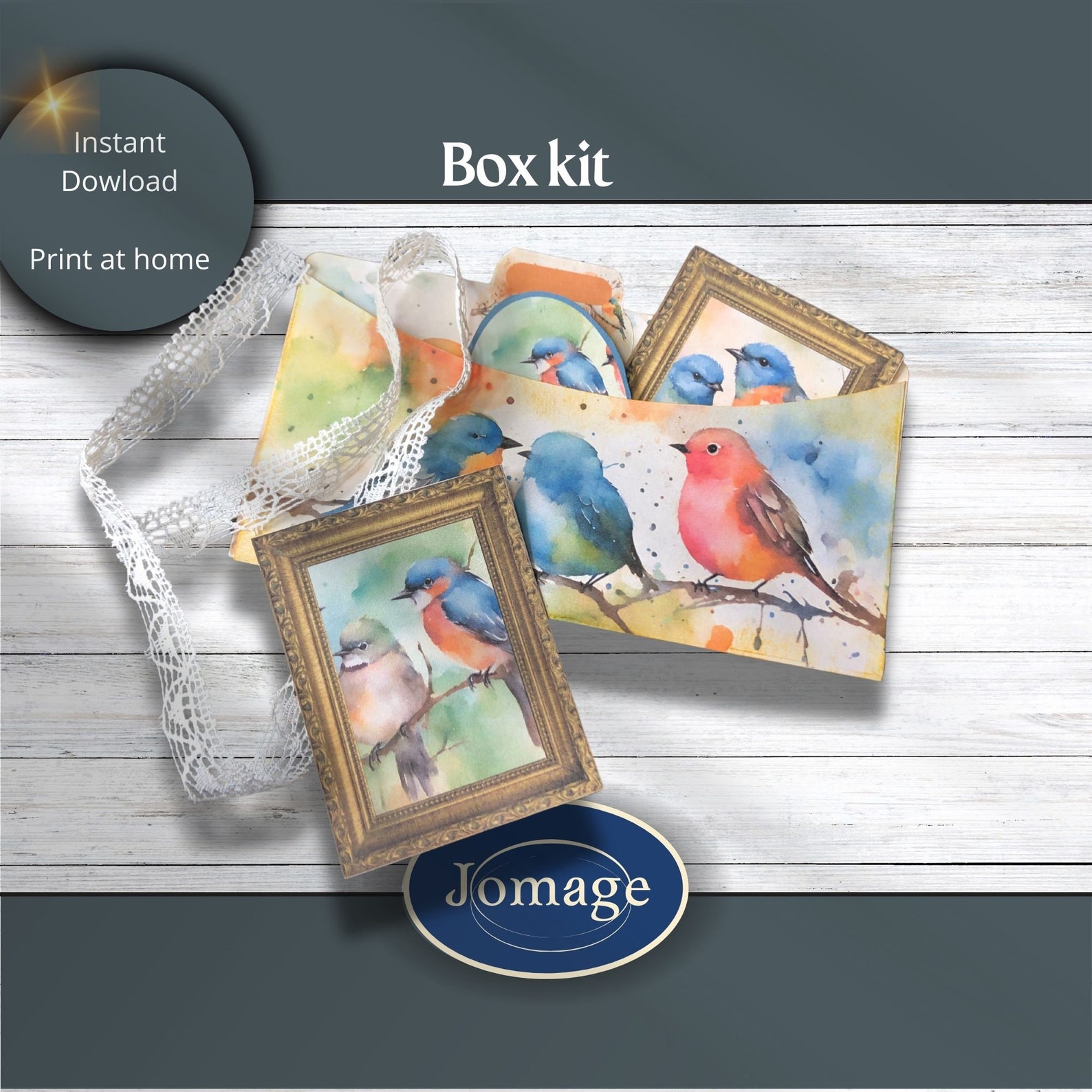 Ephemera Holder Box Kit With Little Junk Journal Fitting in the Box ...