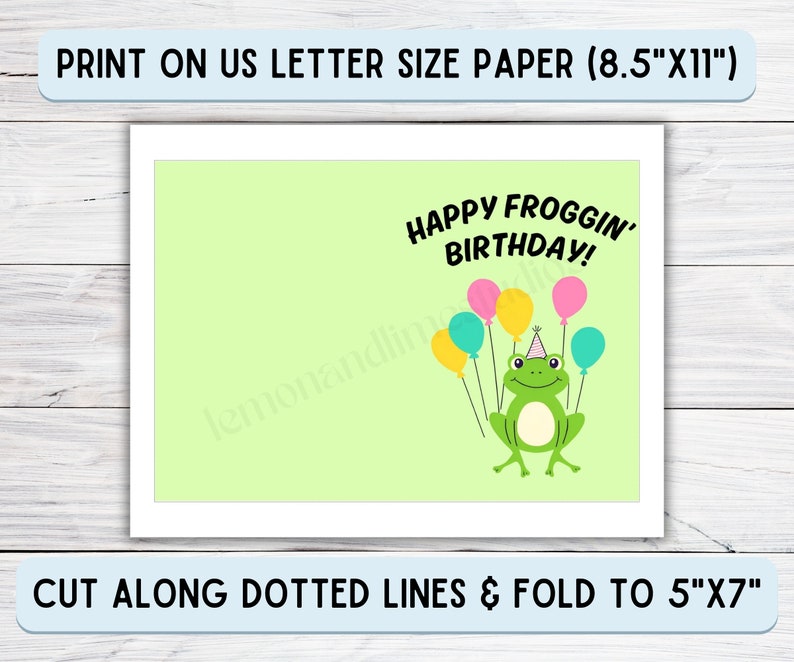 Funny Birthday Card, Digital Download Greeting Card, 5x7 Printable ...