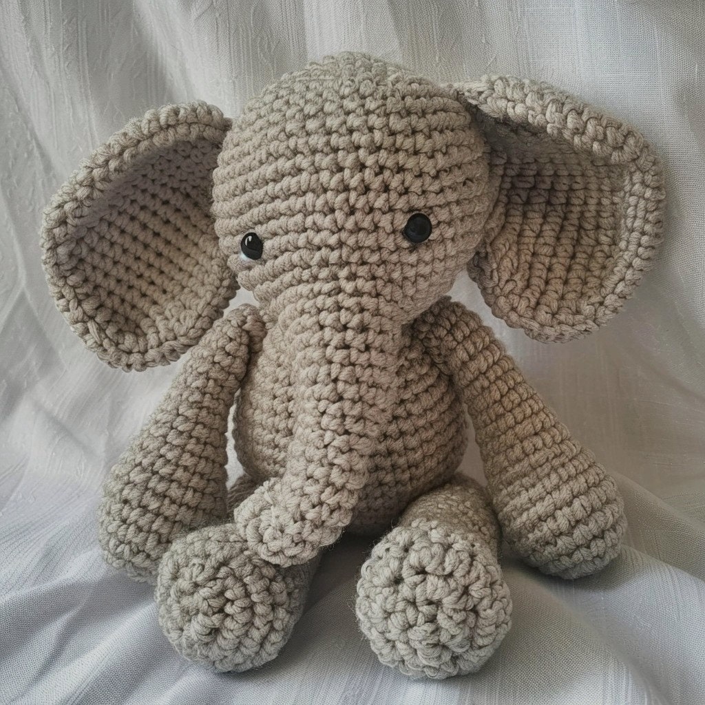Crochet Pattern Elephant Elephant Crochet Amigurumi, Crochet Elephant ...