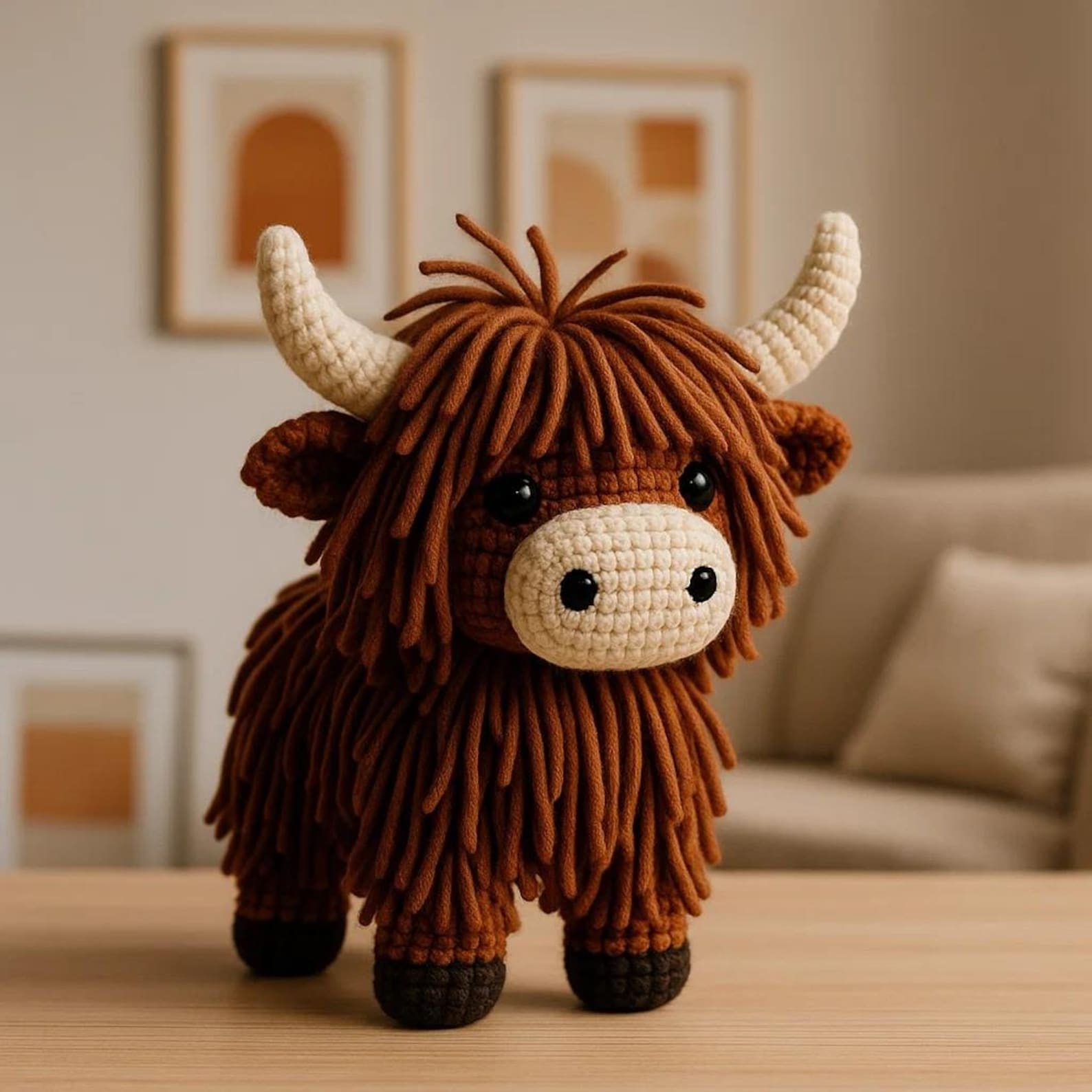 Highland Cow Crochet Pattern - Crochet Cow Pattern, Highland Cow ...
