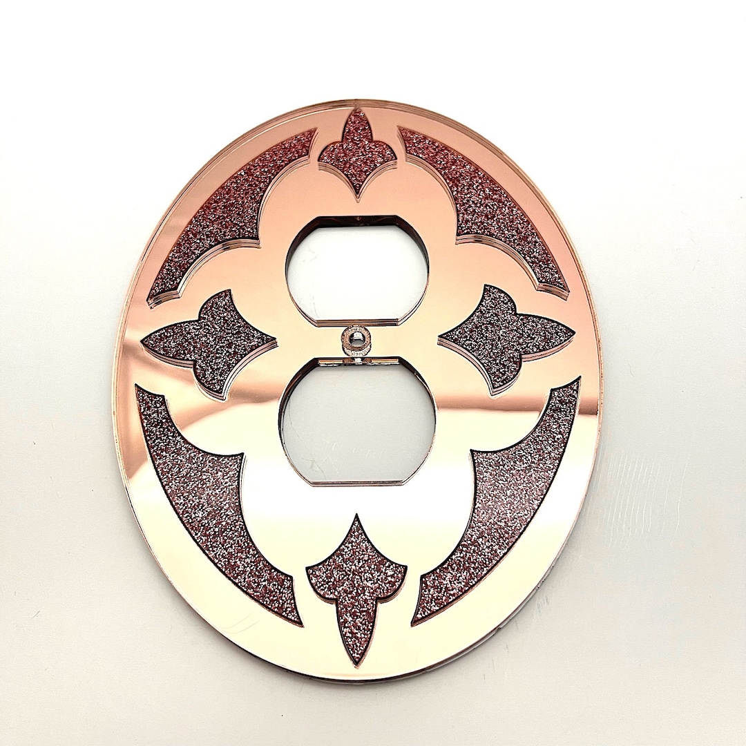 Custom Acrylic Glitter Outlet Plate, Decorative Light Switch Cover - Etsy