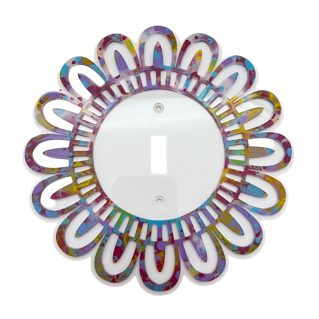 Daisy Light Switch Plate, Custom Colors, Free Shipping - Etsy