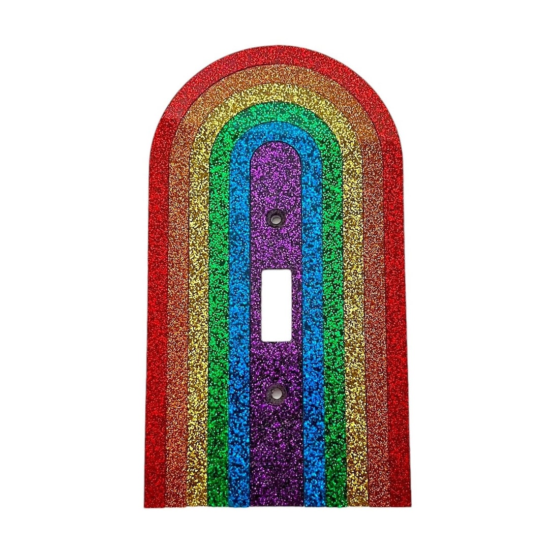 Rainbow Light Switch Plate, Free Shipping - Etsy