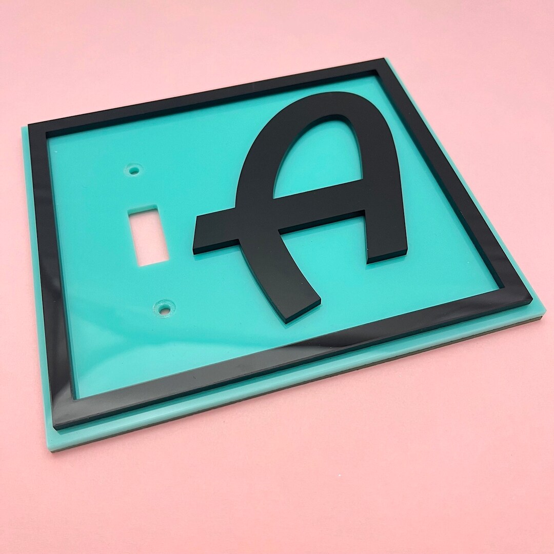 Custom Acrylic Light Switch Plate, Personalized Colors & Font - Etsy