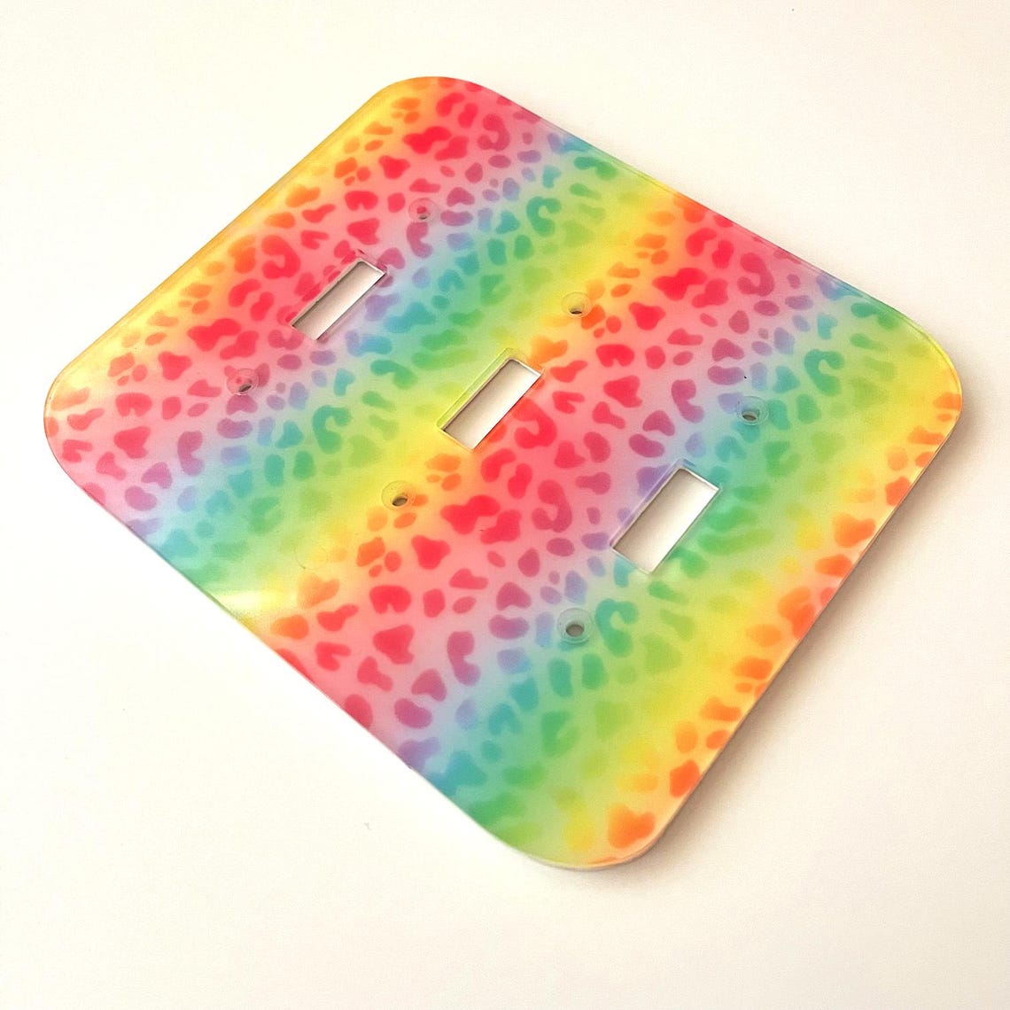 Custom Acrylic Light Switch Plate, Colorful Pattern - Etsy