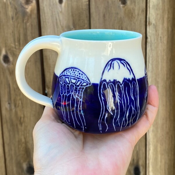 Sgraffito Mug - Etsy
