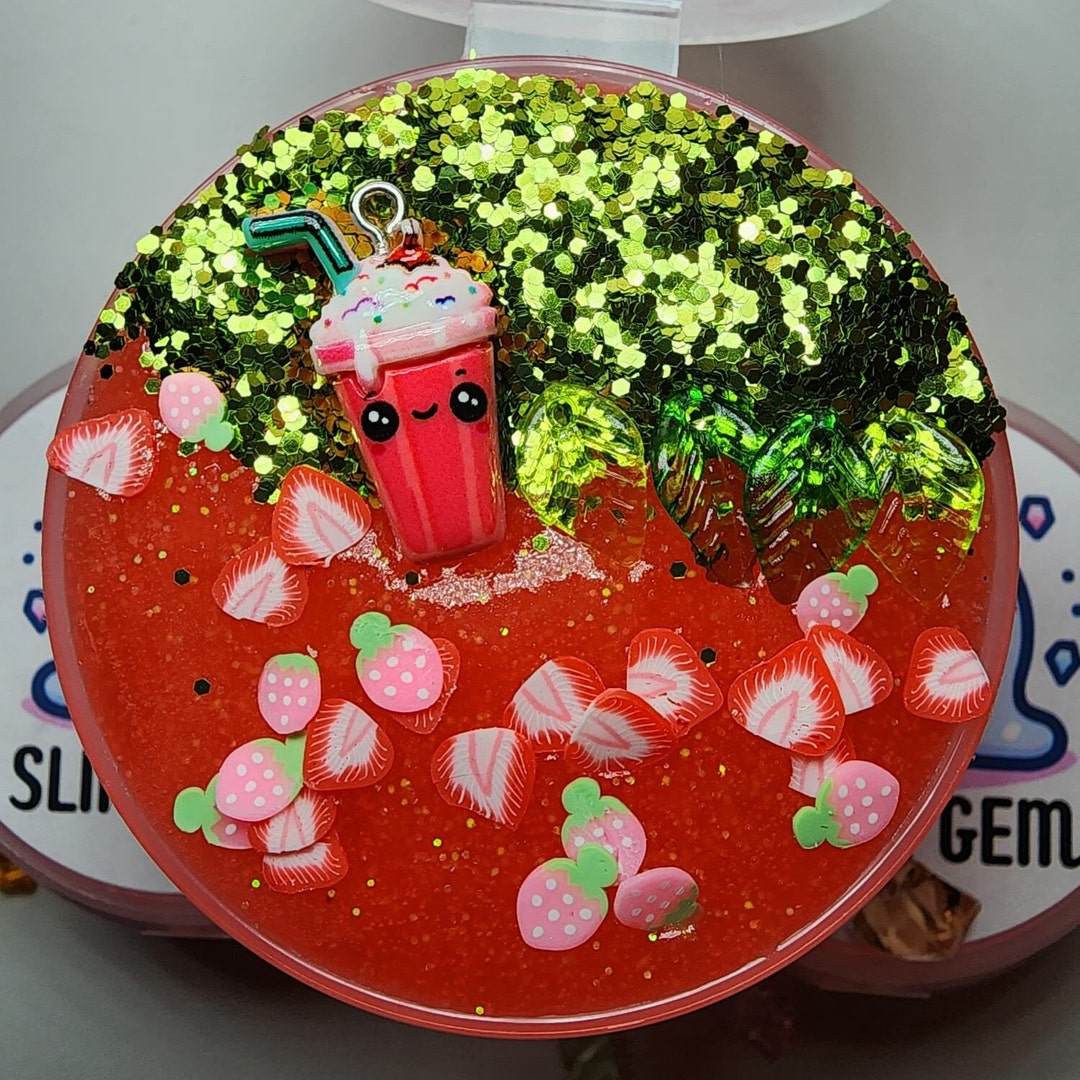 Strawberry Berry Bliss Slime Baby Pink Jelly Slime Perfect Strawberry ...