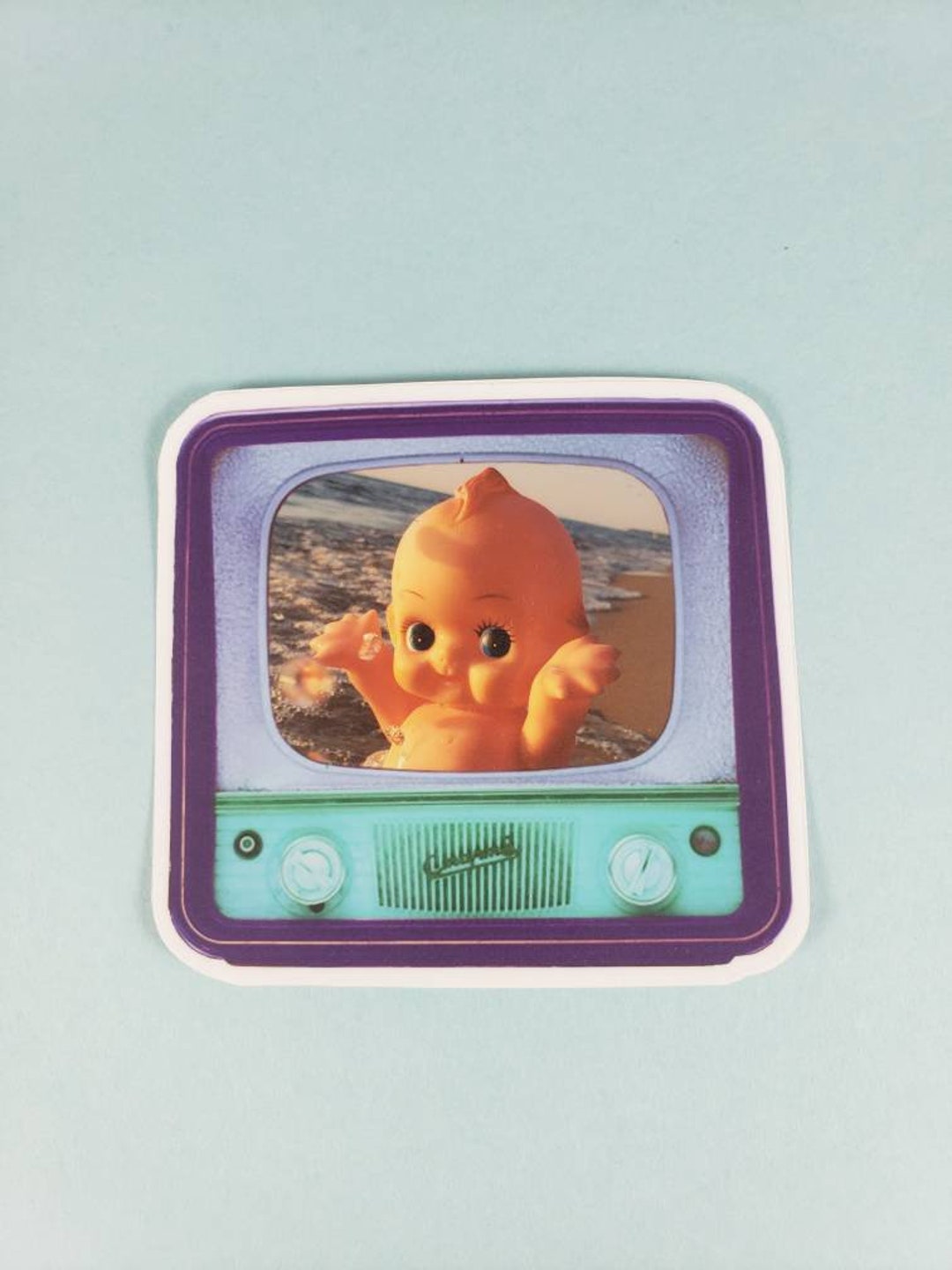 Kewpie Doll - Kewpie at the Beach Sticker - Television TV - Vintage Toy ...