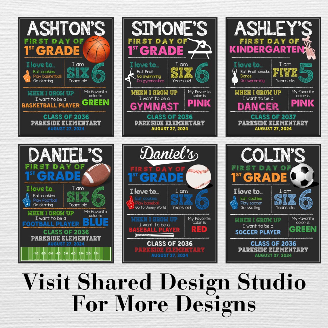 Editable First Day of School Sign, Printable Chalkboard Back to School ...