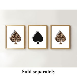 Printable Black Spade Wall Art, Trendy Aesthetic Spade Playing Card ...