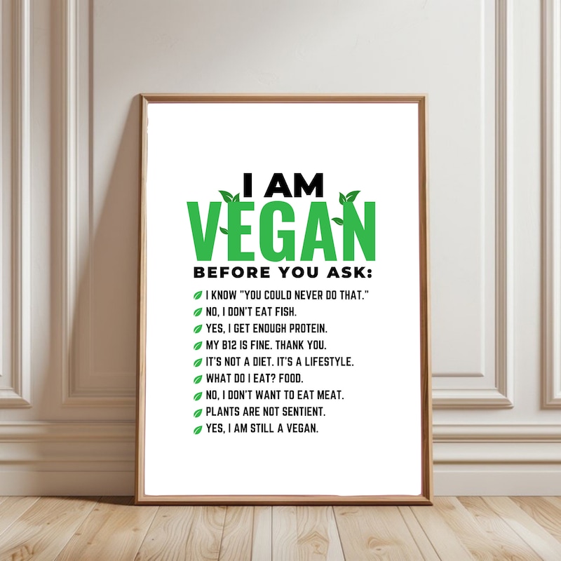 Vegan Poster - Etsy