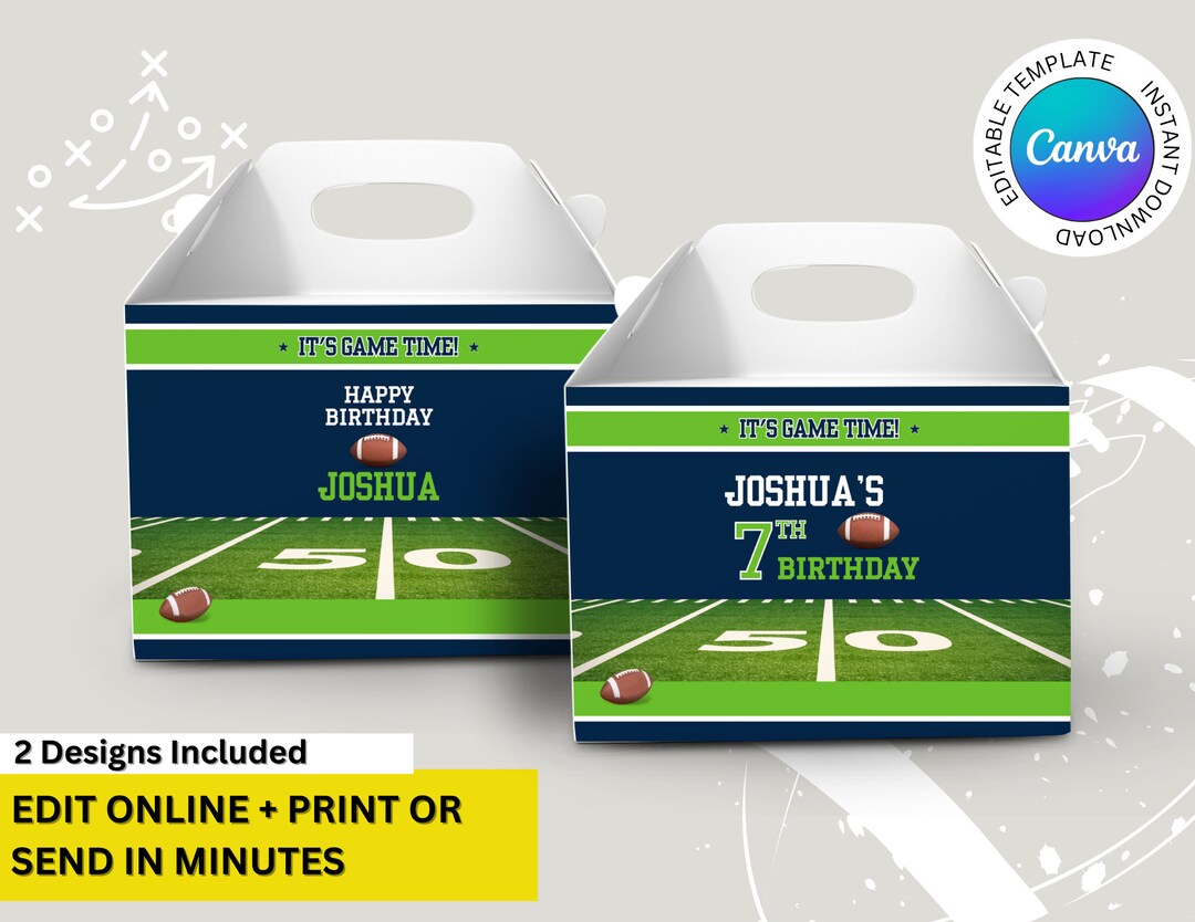 Seahawks Blue & Green Colors Seattle Football Team Birthday Party ...