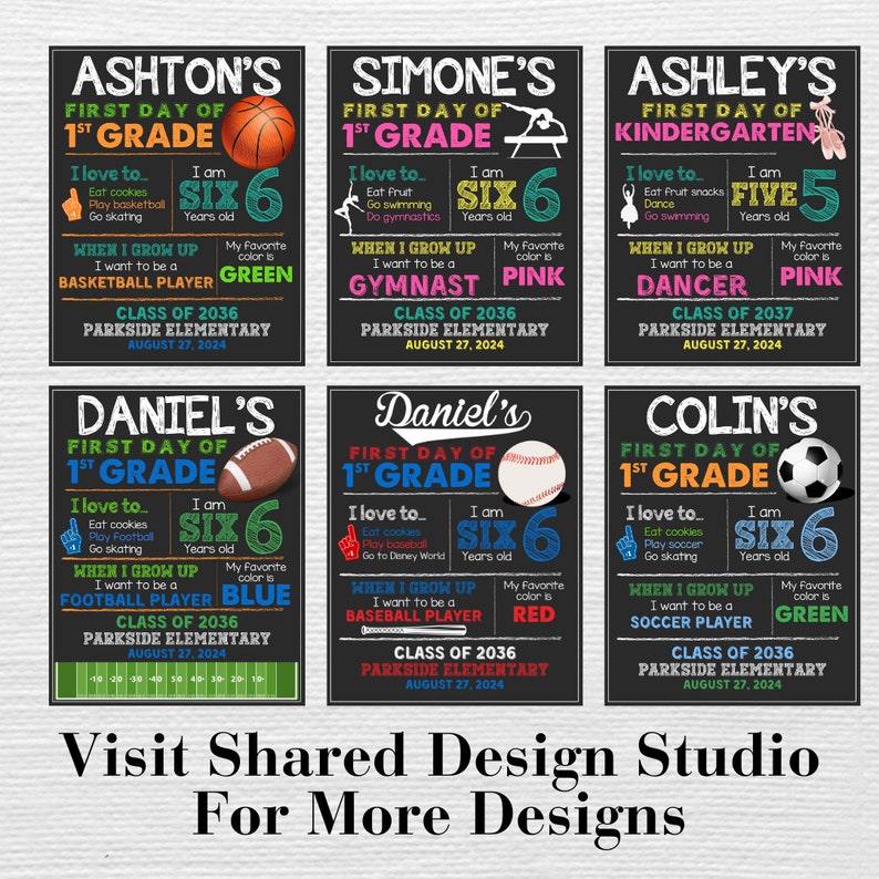 Editable First Day of School Sign, Printable Chalkboard Back to School ...