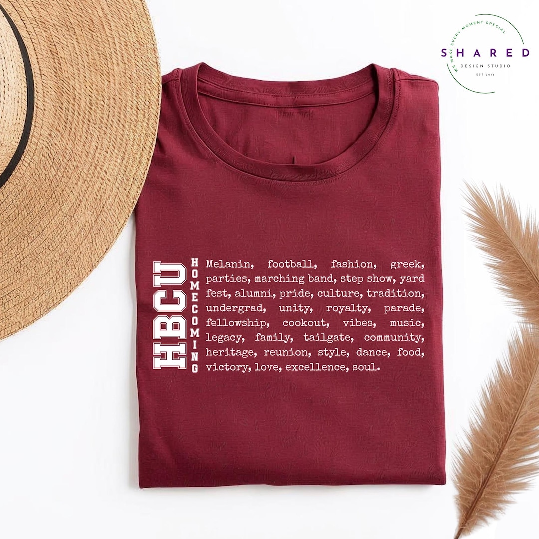 HBCU Homecoming PNG: Vertical Block Letter T-shirt Design for ...