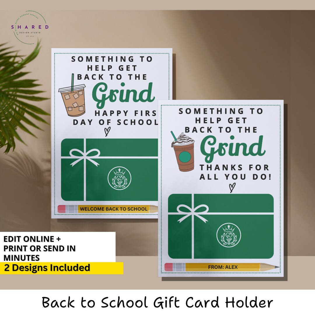 Back to School Gift Card Holder, Coffee Teacher Appreciation, Meet the ...
