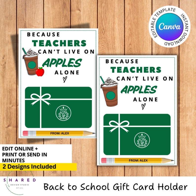 Back to School Gift Card Holder, Teacher Coffee Gift Card, Meet the ...
