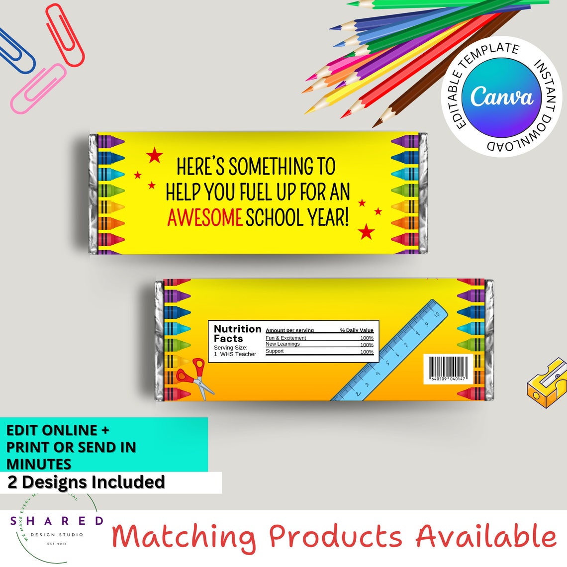 Editable Back to School Chocolate Bar Label, Printable Teacher Candy ...