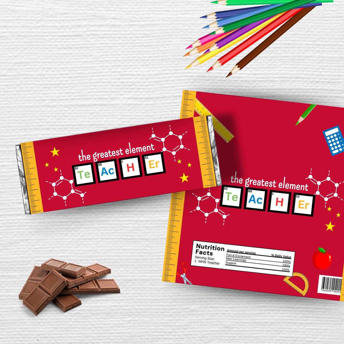 Editable Back to School Chocolate Bar Label, Printable Teacher Candy ...