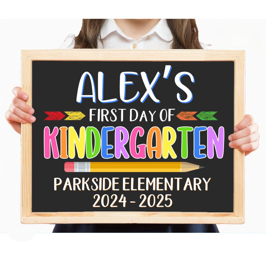 Editable First Day of School Sign, Printable Back to School Photo Prop ...