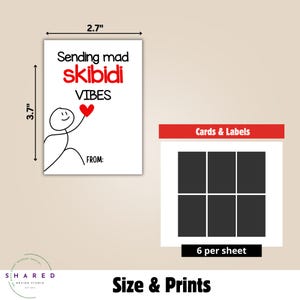 Slang Kids Valentine's Day Cards, Funny Printable Classroom Gift, 6-7 ...