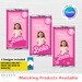 Editable Pink Birthday Party Printable Mini Chocolate Candy Bar Labels ...