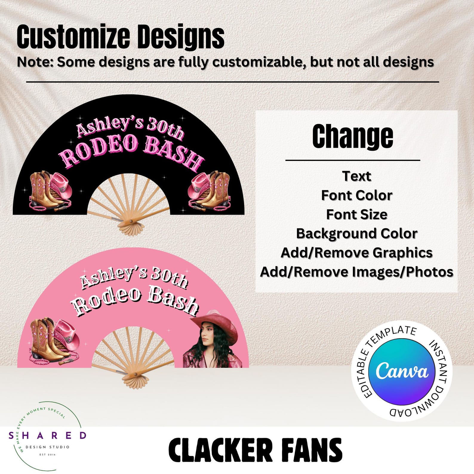 Printable Clack Fan Template Boots on the Ground Where Dem Fans at ...