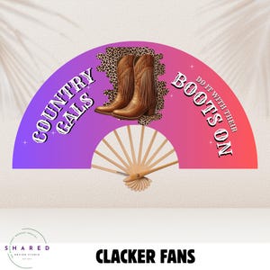 Printable Clack Fan Template Boots on the Ground Where Dem Fans at ...