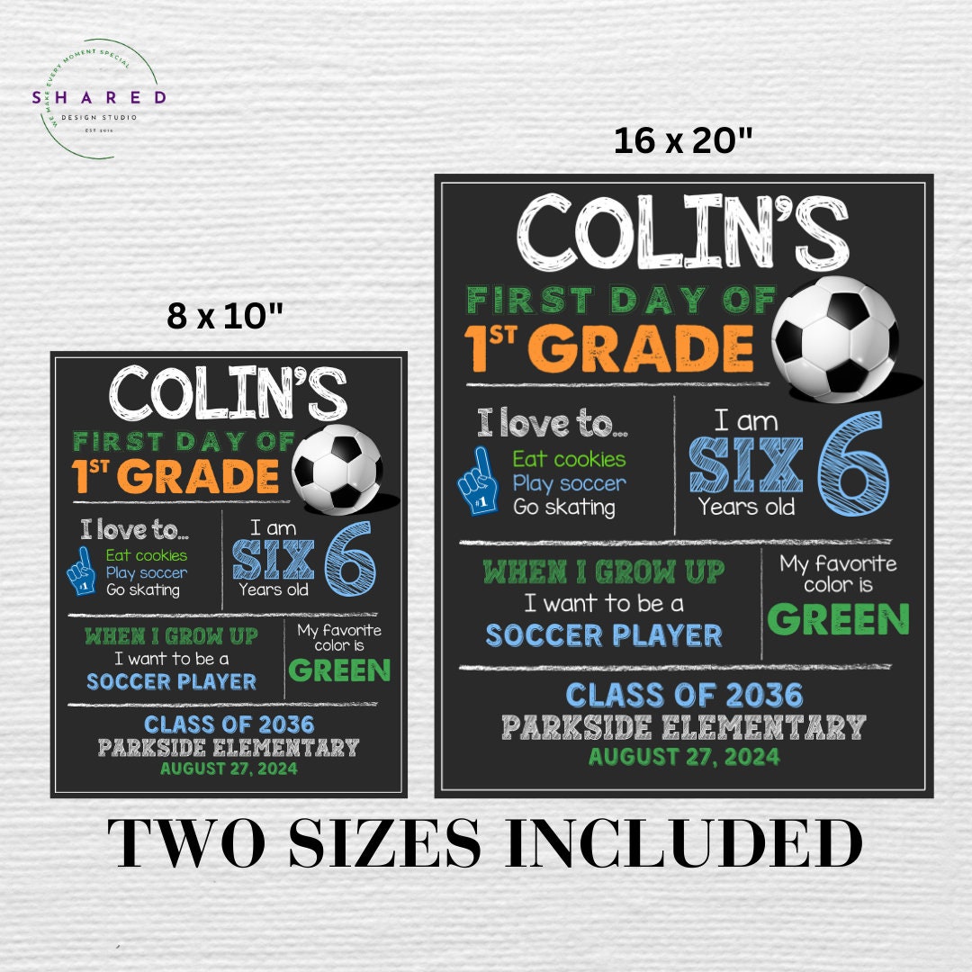 Editable First Day of School Sign, Printable Back to School Sign ...