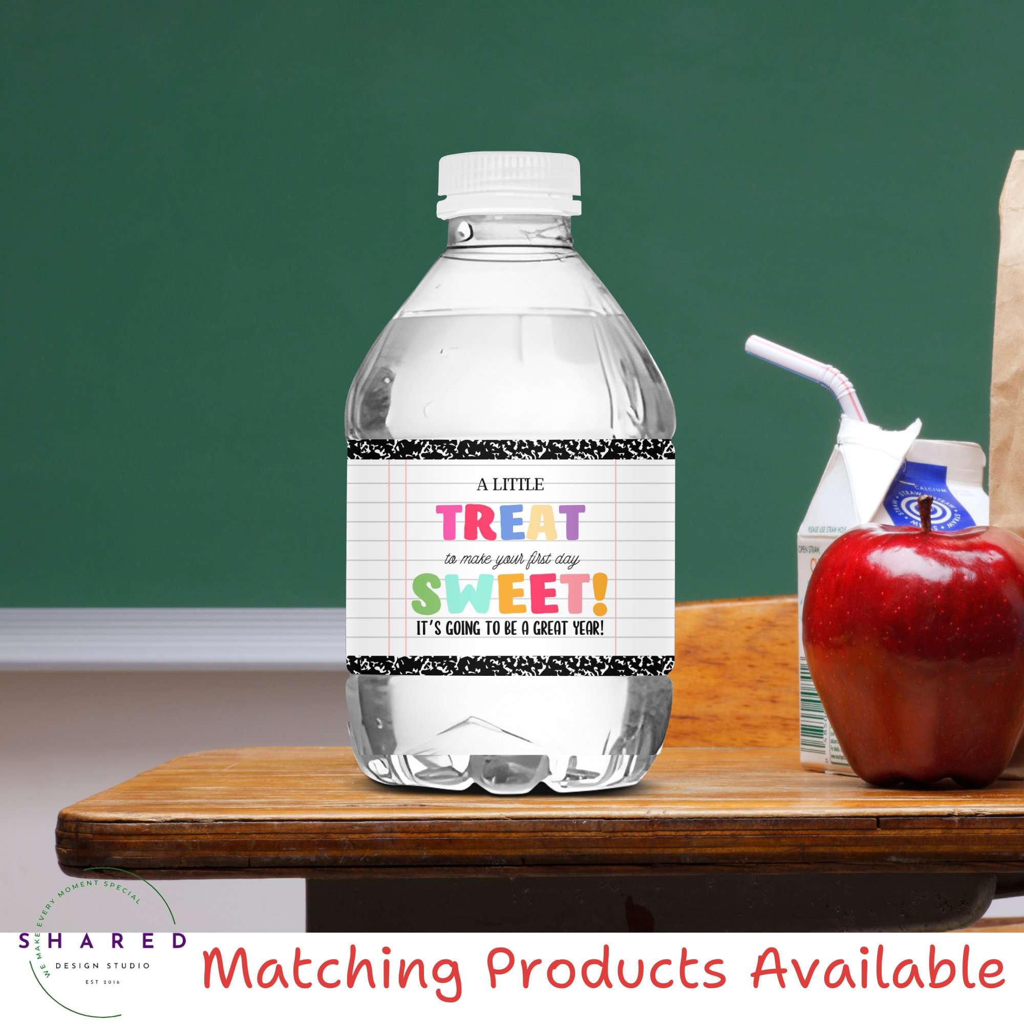 Editable Back to School Water Bottle Label, Printable Teacher Student ...