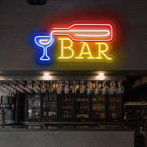 Martini LED Neon Sign, Martini Glass Neon Sign,pub Decoration,bar ...