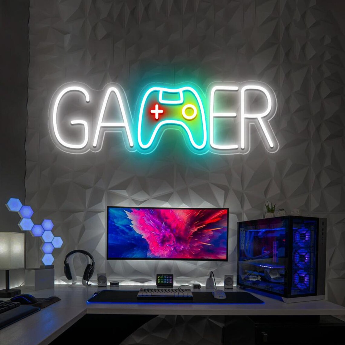 Gamer Neon Sign, Streaming Game on Air Neon Led,game Room Sign,lounge ...