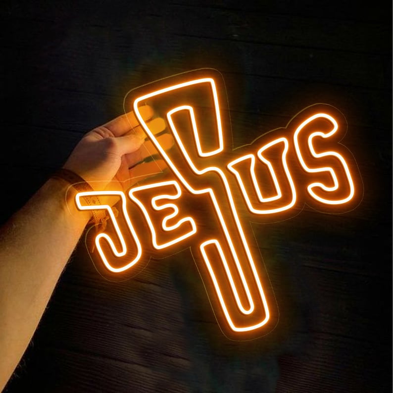 Cross Neon Sign, Jesus LED Cross Sign, Cross Neon Light,jesus Cross ...