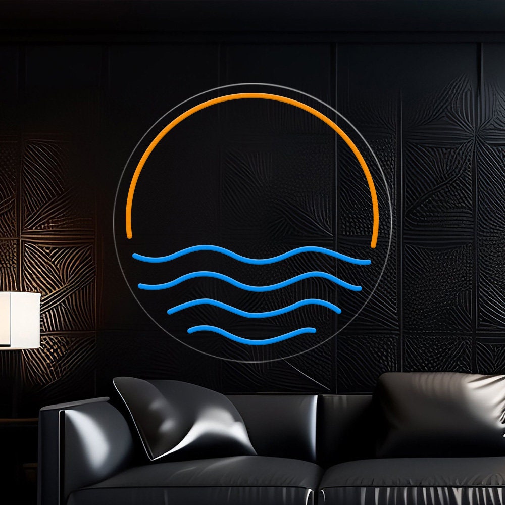 Vaporwave Neon Sign, Sunset Neon Sign, Muti Colored Vaporwave, Bedroom ...