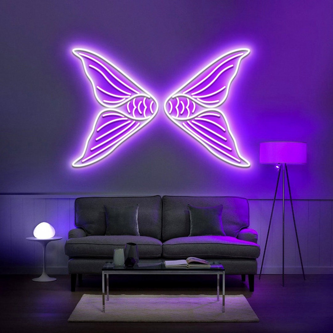 Mermaid Tail NEON Sign,fairy Ocean Neon Sign,princess Led Light,sea ...