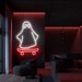 Ghost Surf Skate Neon Sign, Halloween Neon LED Decor, Ghost Skateboard ...