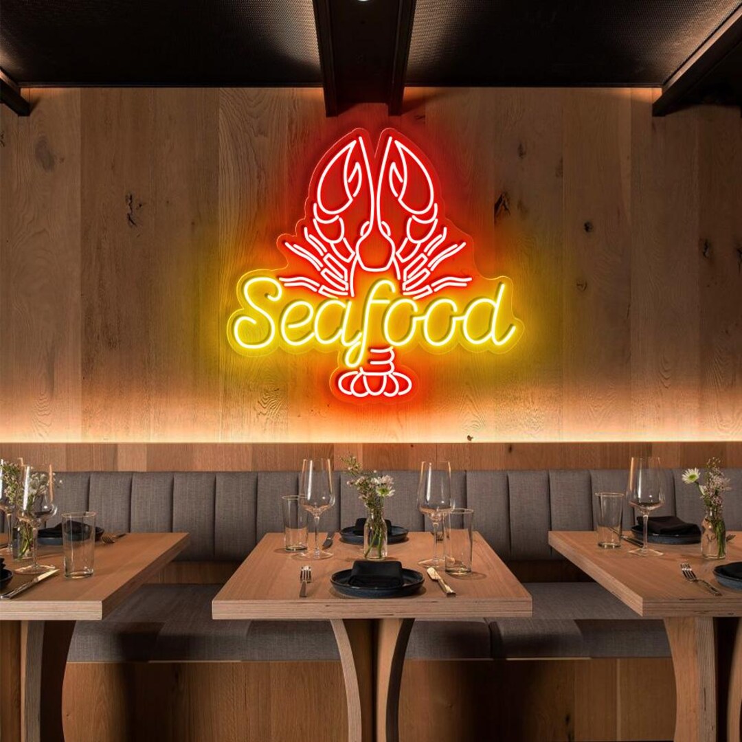 Lobster Neon Sign, Seafood Market Led Sign, Animal Neon Sign Custom,led ...